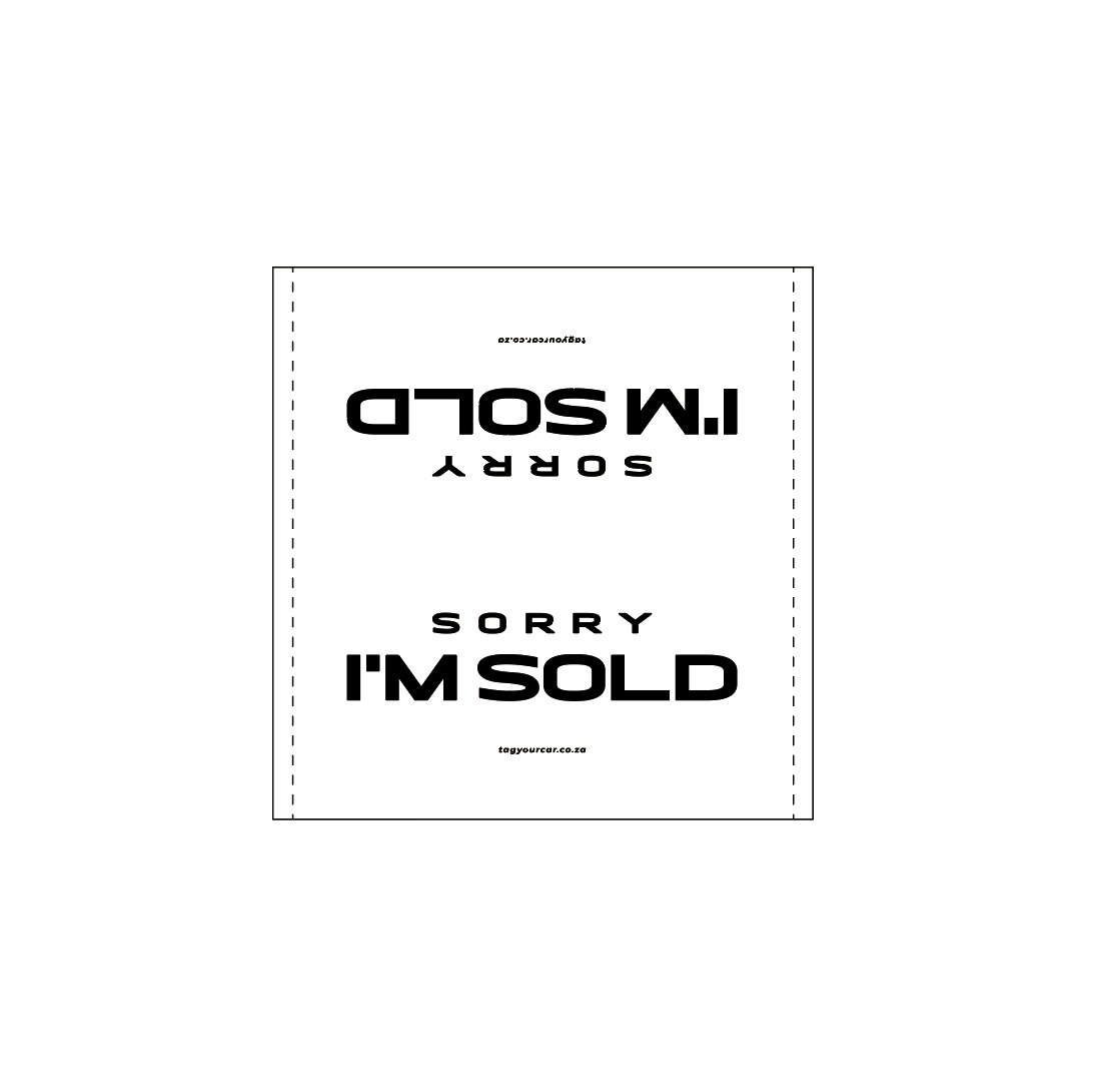 Sorry I’m Sold - Tag Your Car